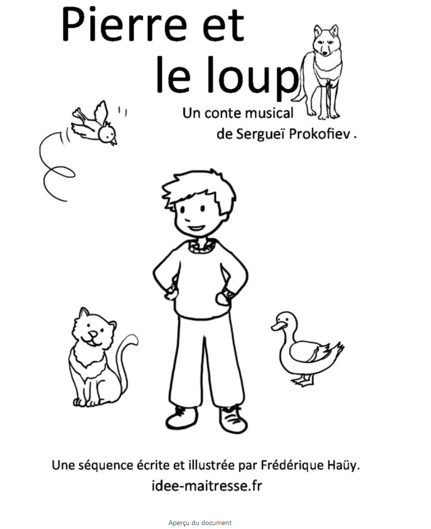 Pierre et le loup – Idée Maîtresse, éditions équitables de ressources ...